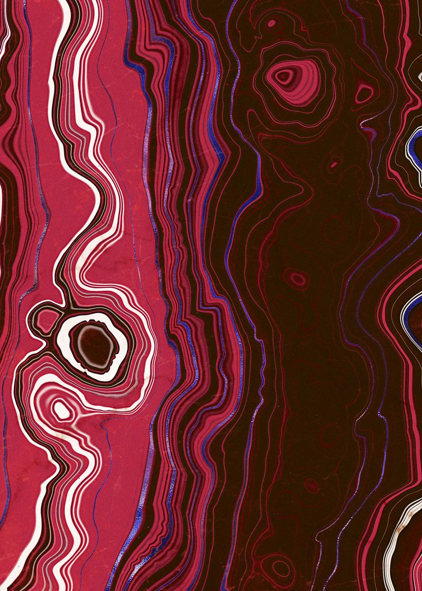 'Red Malachite Texture 07' Poster, picture, metal print, paint by Aloke ...