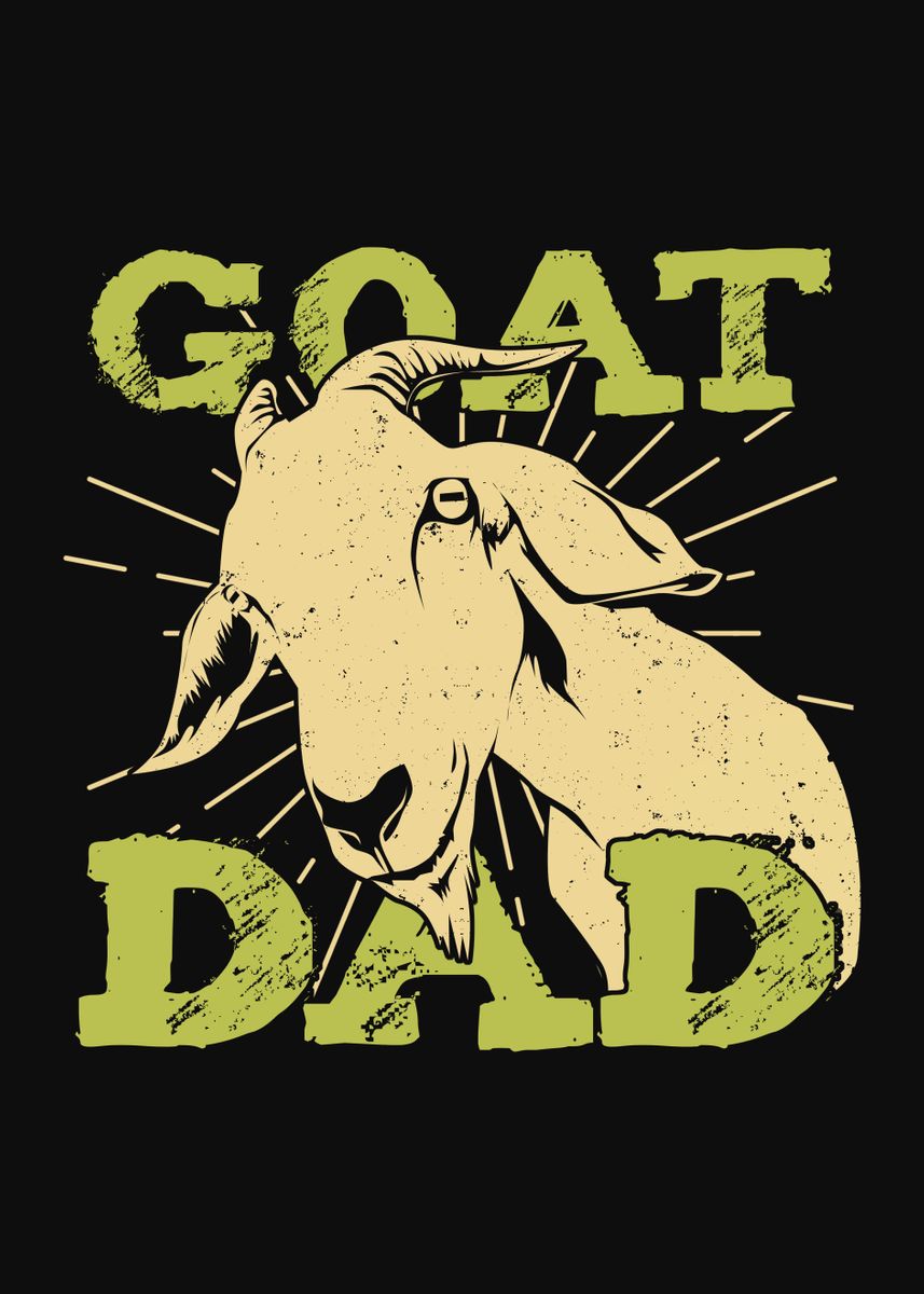 'Goat Animal Design ' Poster, picture, metal print, paint by Marcel ...