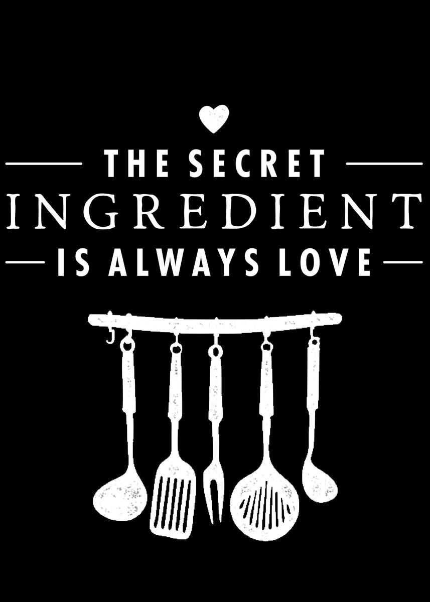 'The secret ingredient' Poster, picture, metal print, paint by Juliana ...