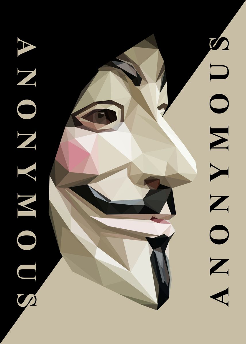 'Anonymous' Poster by Yanz Studio | Displate