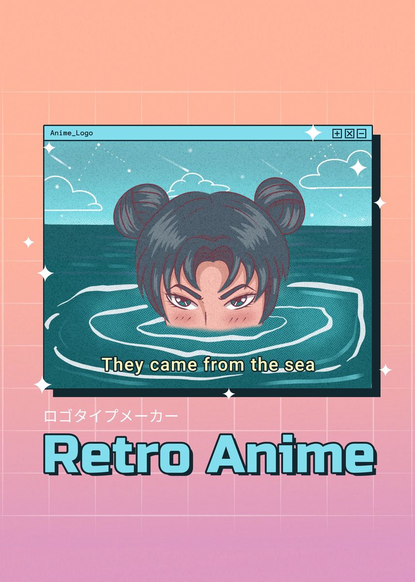 'Retro Anime Game' Poster, picture, metal print, paint by Max Ronn ...
