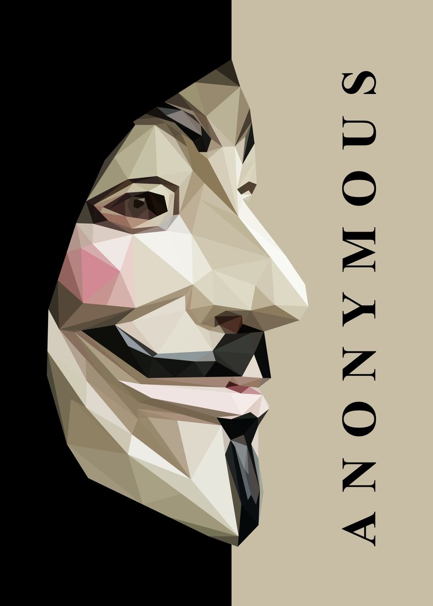 'Anonymous' Poster by Yanz Studio | Displate