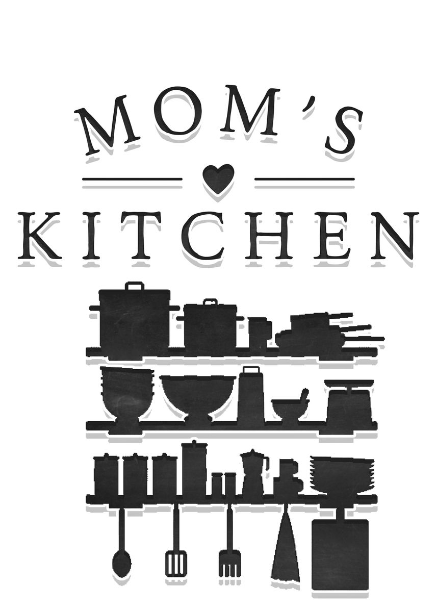 'Moms kitchen' Poster, picture, metal print, paint by Juliana RW | Displate