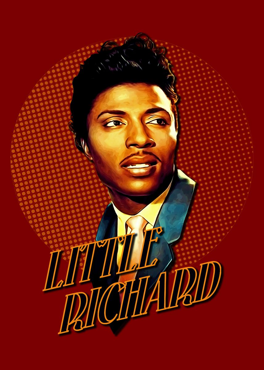 'Young Little Richard ' Poster, picture, metal print, paint by Rhinto ...