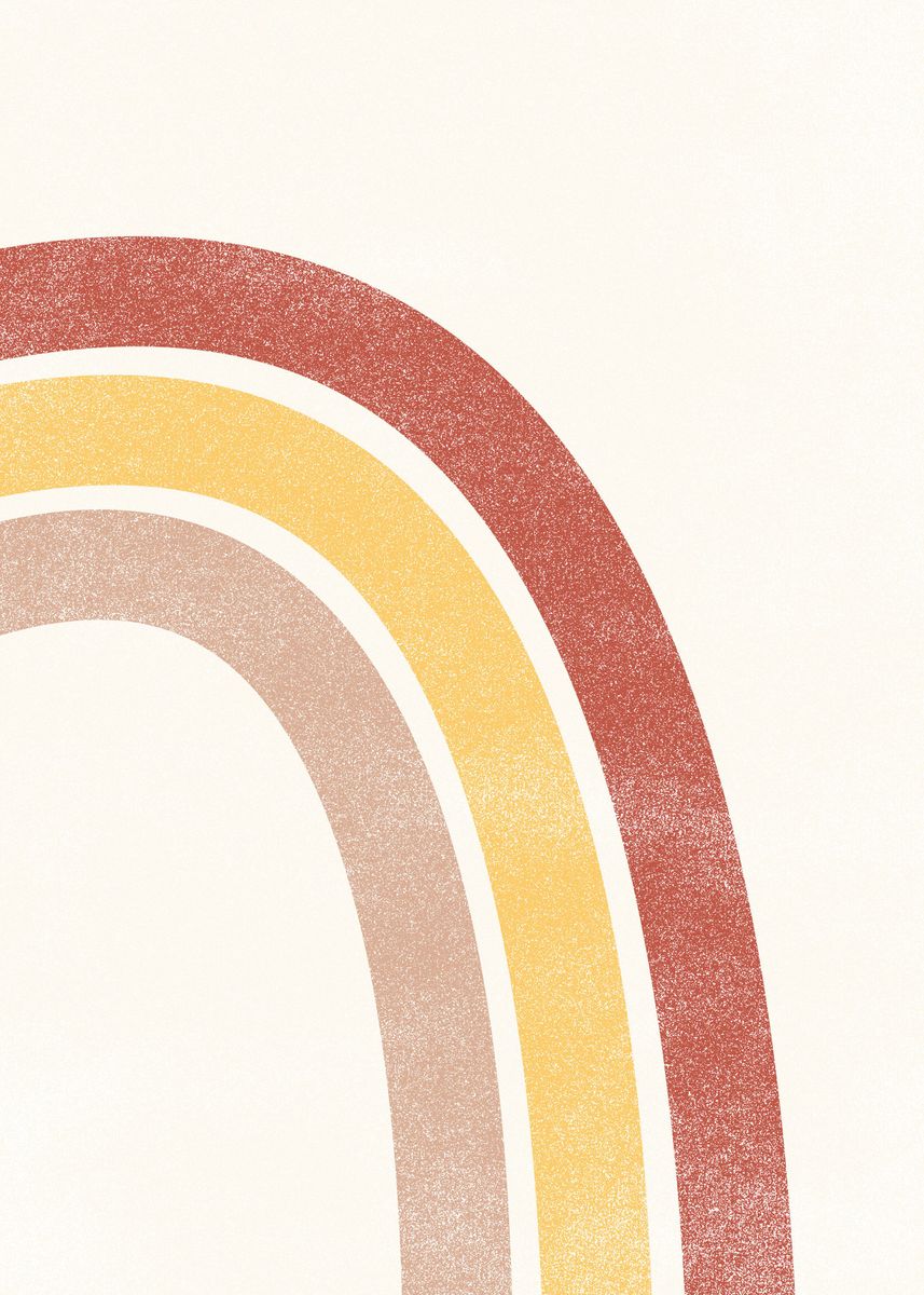 'Minimalist modern rainbow' Poster by RedSpoon | Displate