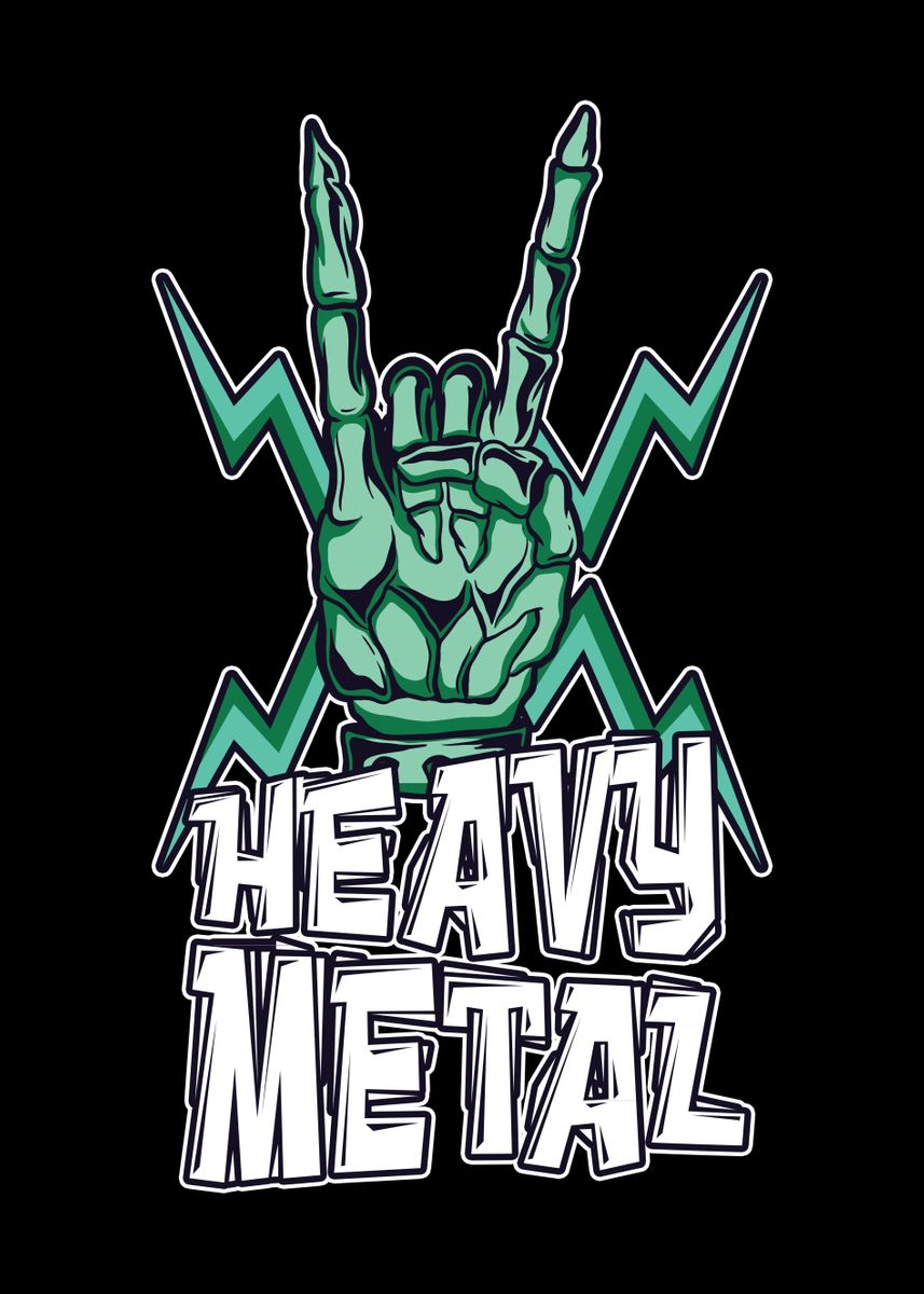 'Heavy Metal' Poster by MrColorUp | Displate