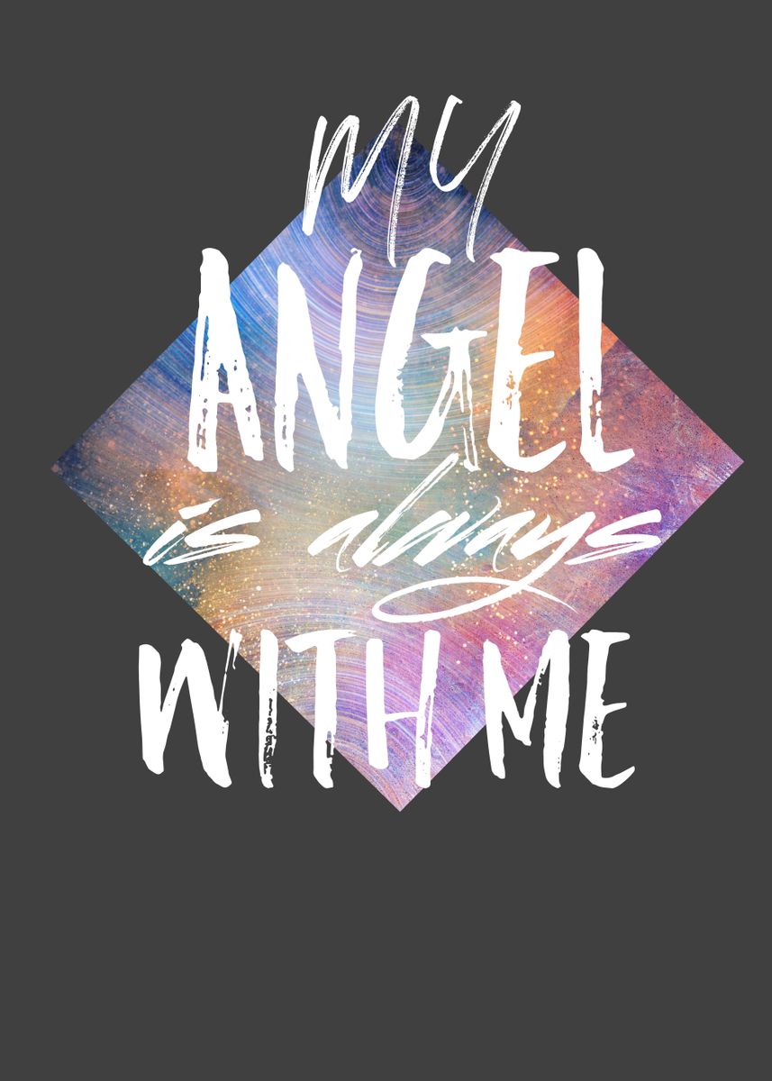 'Angel' Poster, picture, metal print, paint by schmugo | Displate