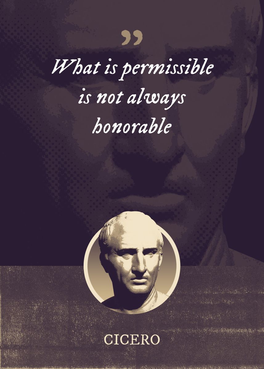 'What is permissible is not' Poster by Syahrasi | Displate