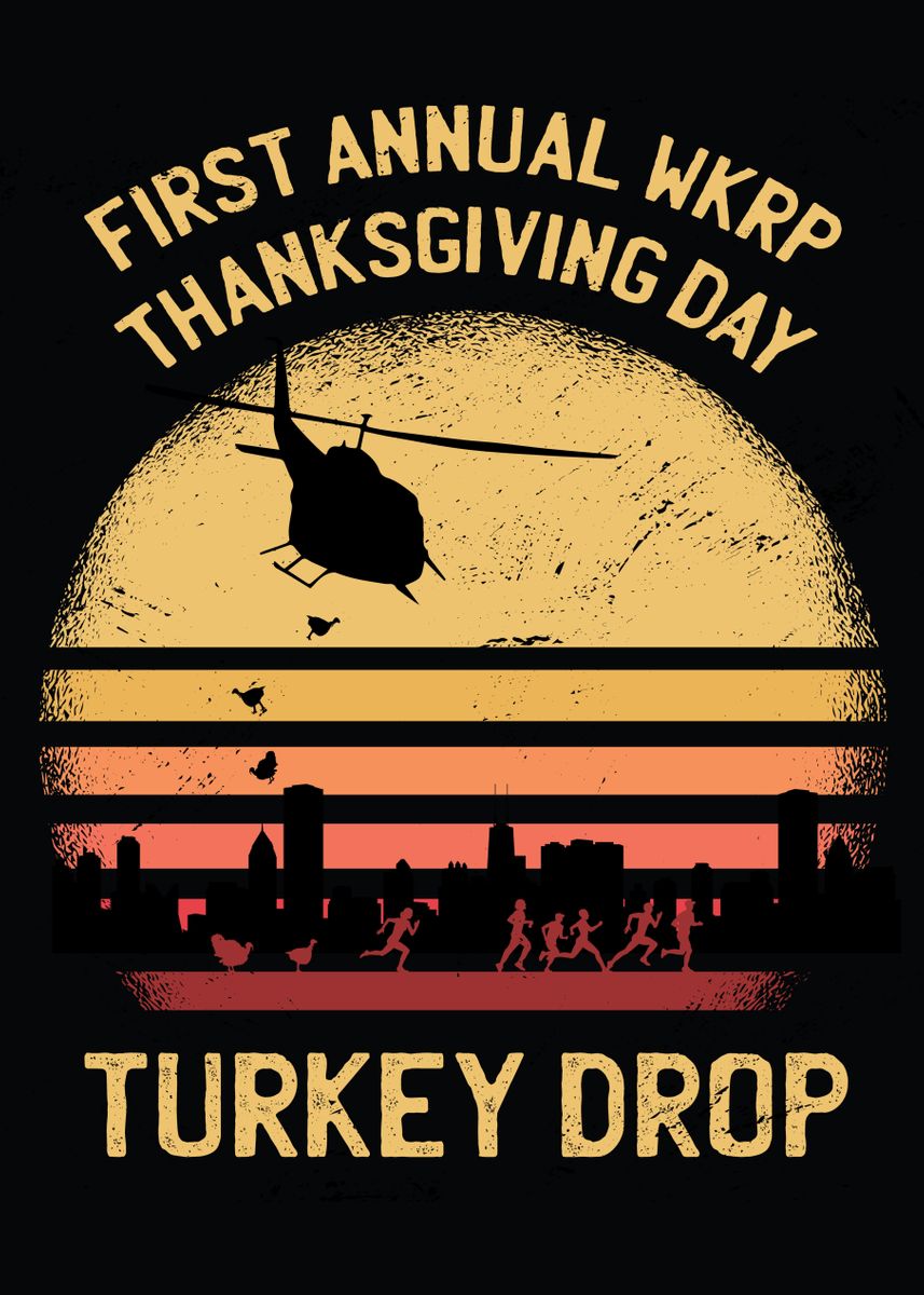 'First Annual WKRP Turkey ' Poster, picture, metal print, paint by ...