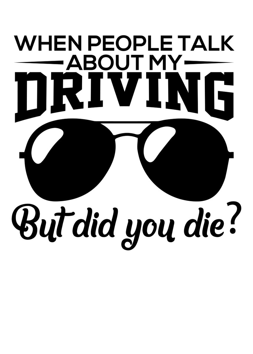 'Driving School Learner' Poster, picture, metal print, paint by ZS C O ...