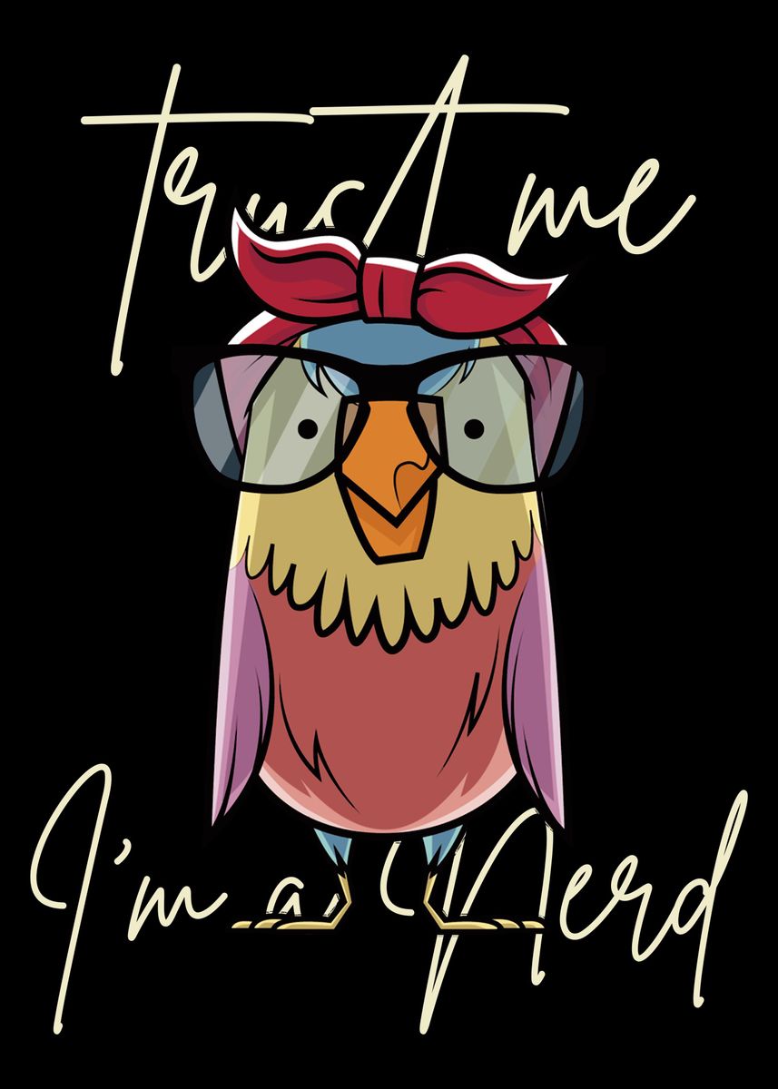 'Trust me Im a nerd owl ' Poster by ankarsdesign | Displate
