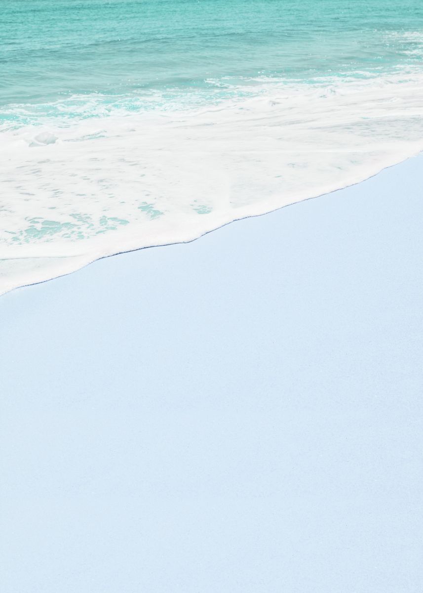 'Blue beach' Poster, picture, metal print, paint by Vitor Costa | Displate