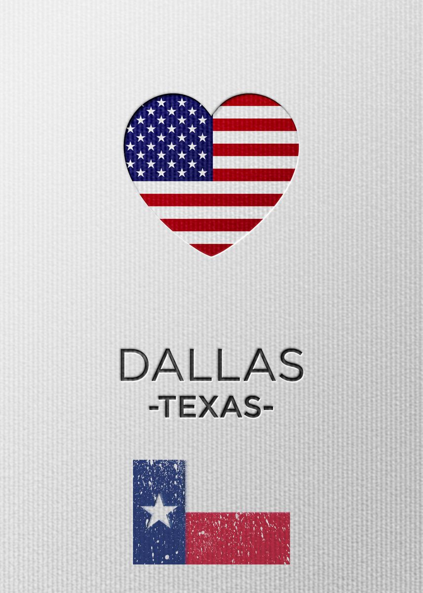 'Dallas Texas' Poster, picture, metal print, paint by Manuel Garcia ...