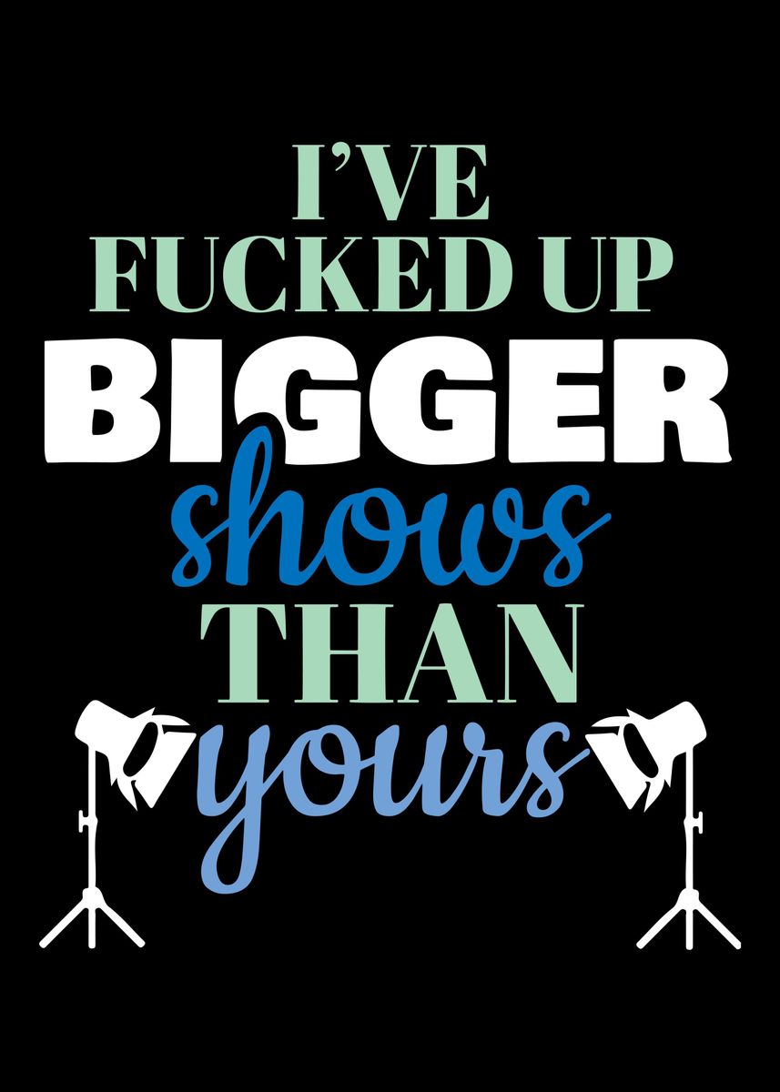 'Theater Stage Lighting' Poster by Sebastian Wünsche | Displate