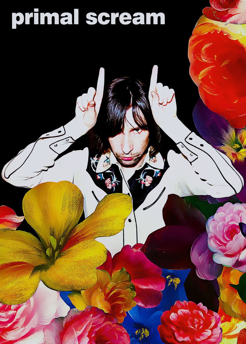 'Primal Scream' Poster, picture, metal print, paint by henderson last ...