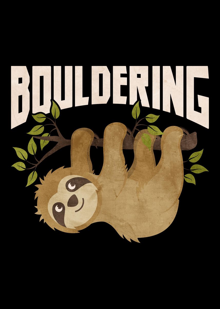 'Funny Sloth Gift For Lazy ' Poster, picture, metal print, paint by ...