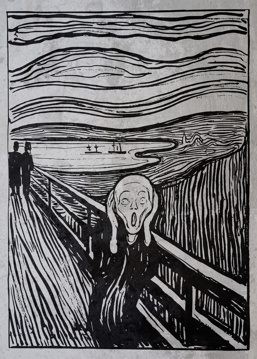 'THE SCREAM GRAFFITI' Poster, picture, metal print, paint by Atomic ...