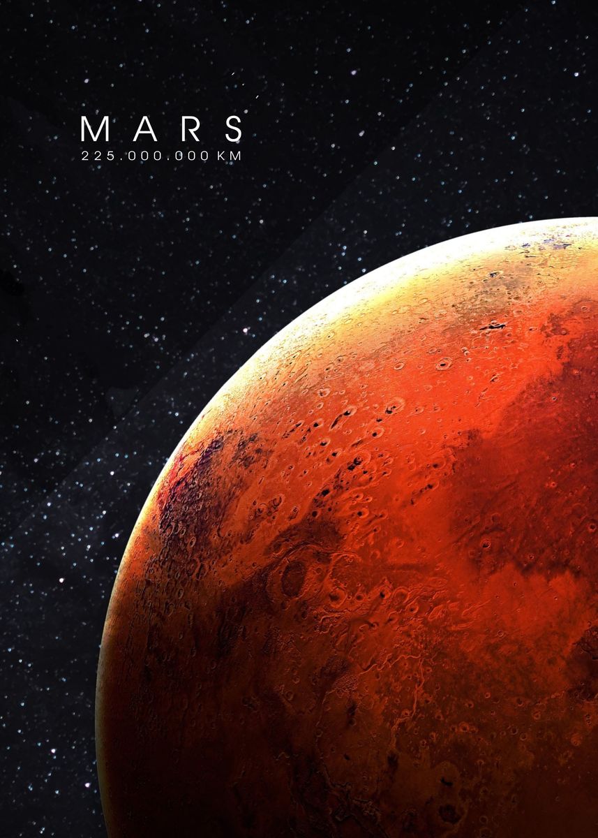 'mars' Poster, picture, metal print, paint by Ragil Sapto | Displate
