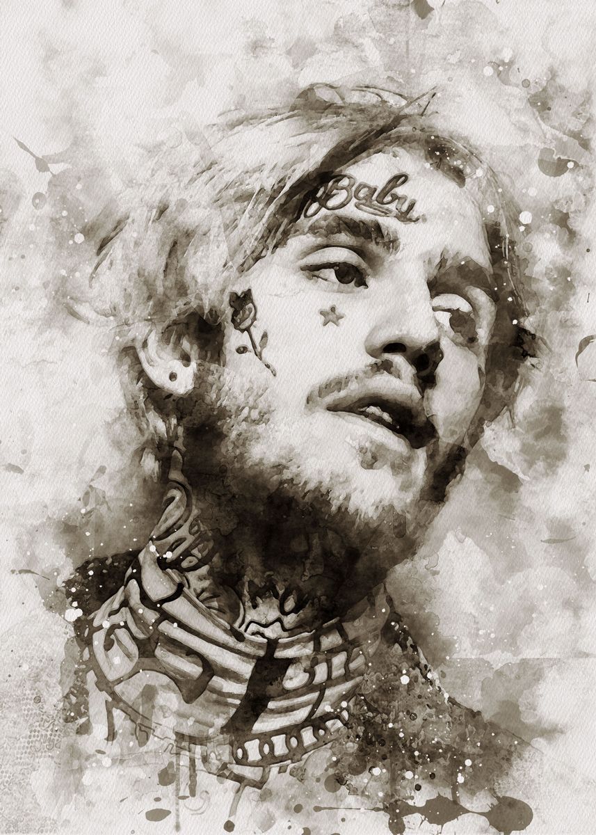 'Lil Peep Poster' Poster by StanfordPouros Studio | Displate