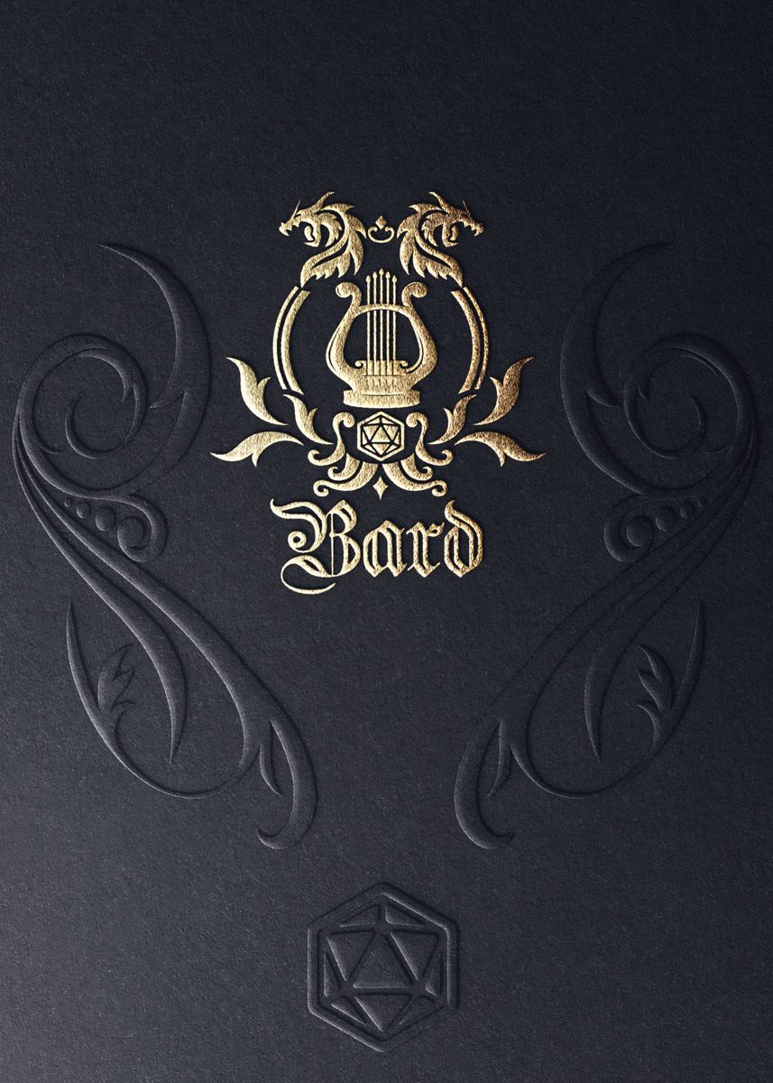 'Bard RPG' Poster, picture, metal print, paint by LouteCrea | Displate