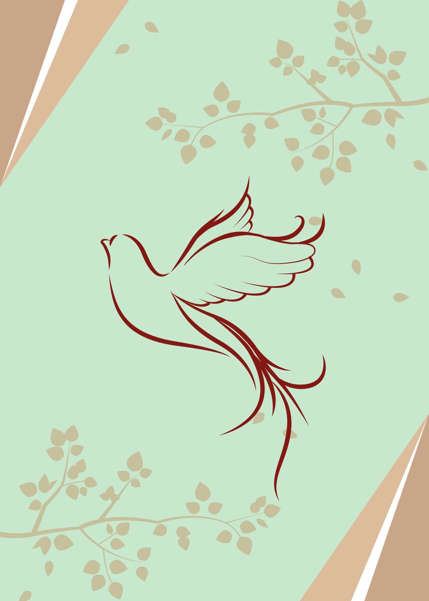 'Female Dove' Poster, picture, metal print, paint by Viability Creative ...