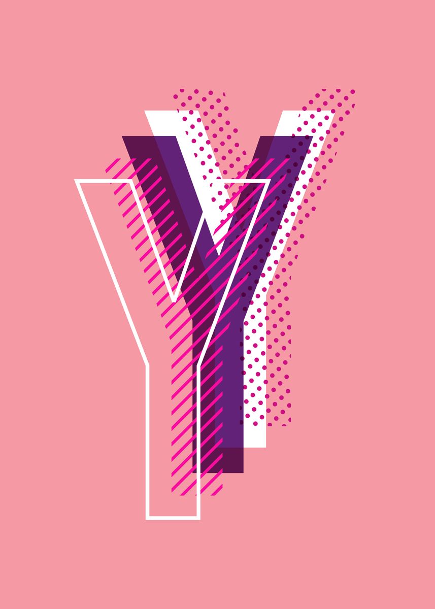 'Pink Y ' Poster by Emileo Estevez | Displate