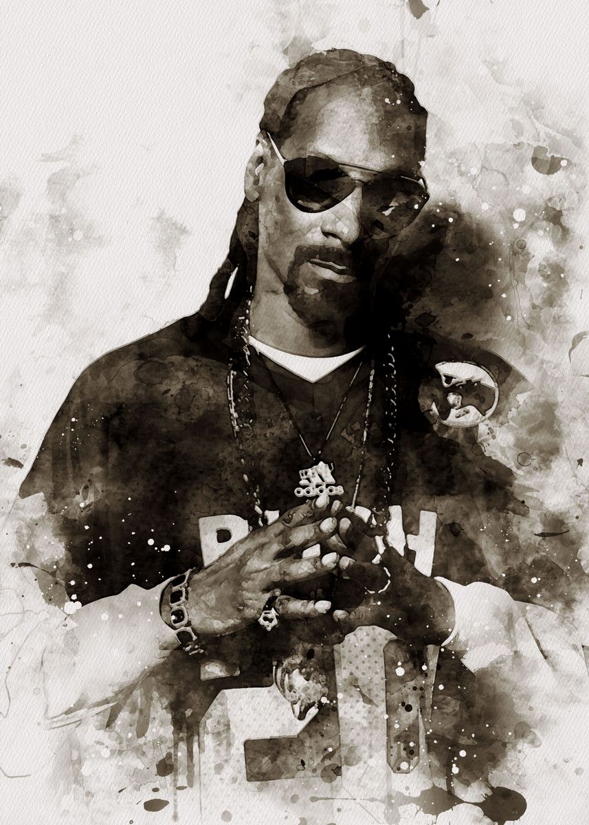 'Snoop Dogg Poster' Poster, picture, metal print, paint by ...