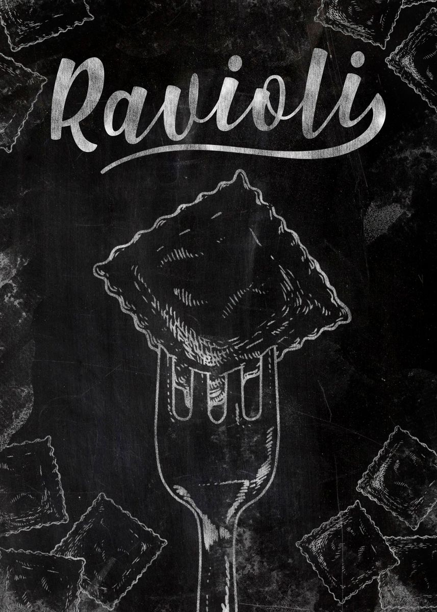 'Ravioli Pasta' Poster by Giovanni Poccatutte | Displate