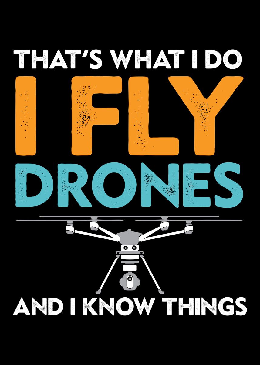 'drone pilot racing quadcop' Poster by AaronBaron | Displate