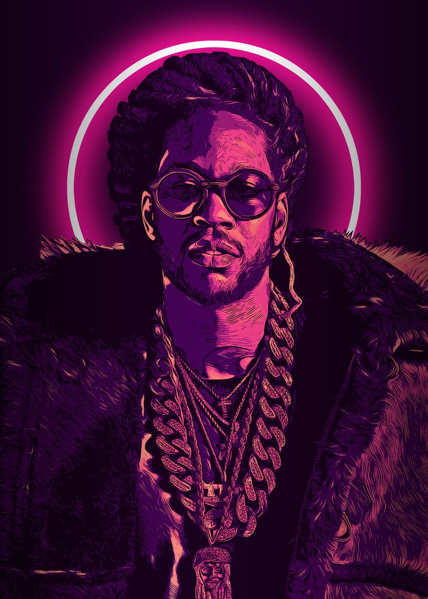 ' 2 Chainz ' Poster, picture, metal print, paint by TI KI | Displate