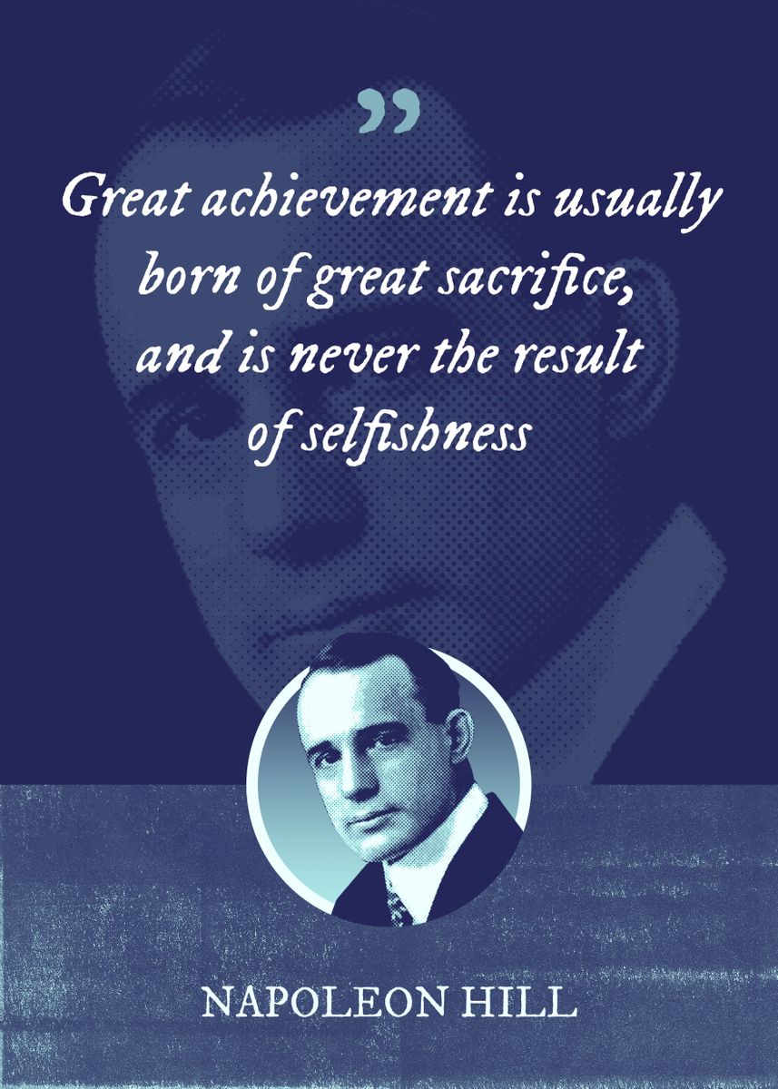 'Great achievement is' Poster, picture, metal print, paint by Syahrasi ...