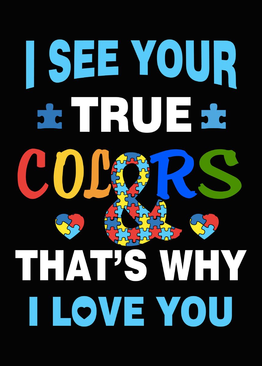 'I See Your True Colors' Poster, picture, metal print, paint by Neon ...
