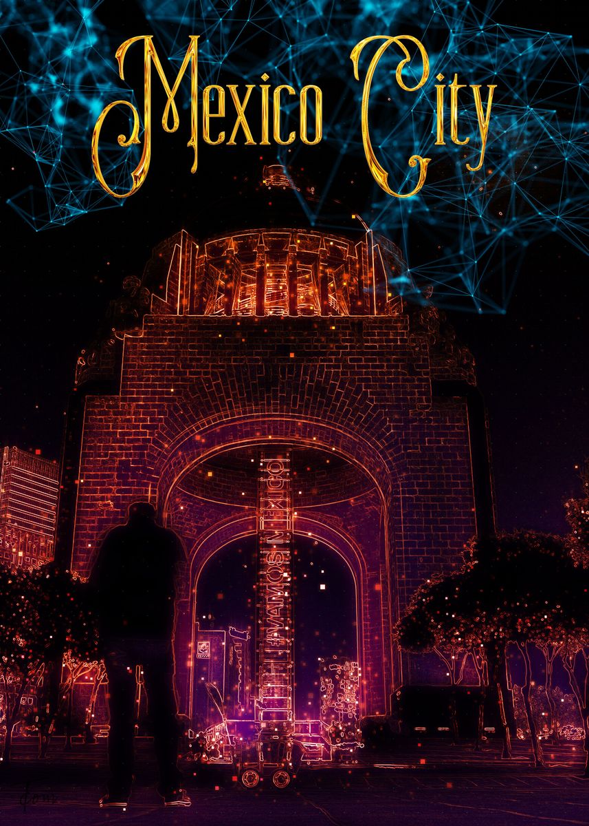 'Mexico City' Poster by Petra Rommelfanger | Displate