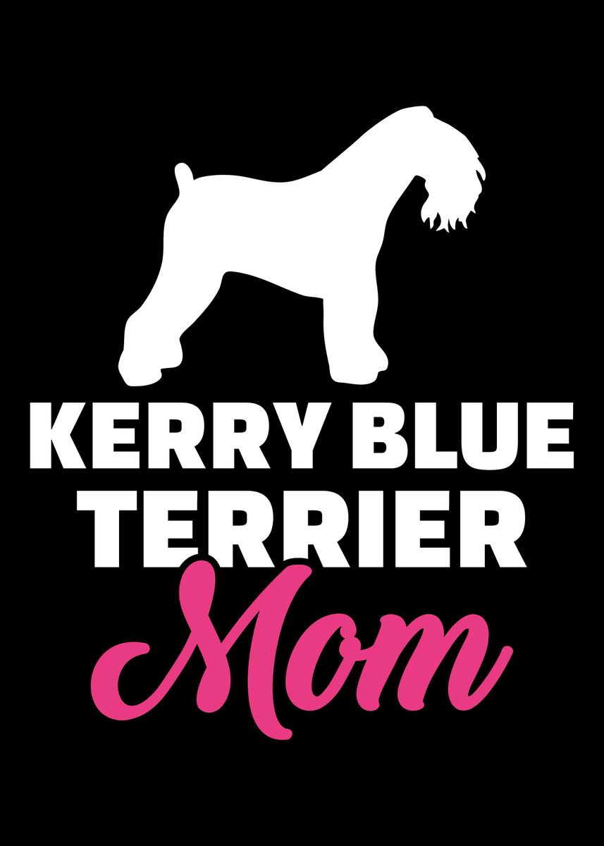 'Kerry Blue Terrier' Poster, picture, metal print, paint by Designzz ...