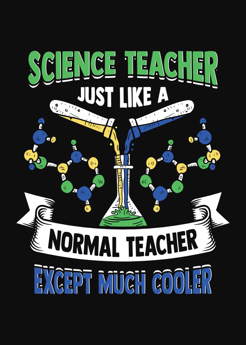 'Science Teacher Design ' Poster by Marcel Doll | Displate