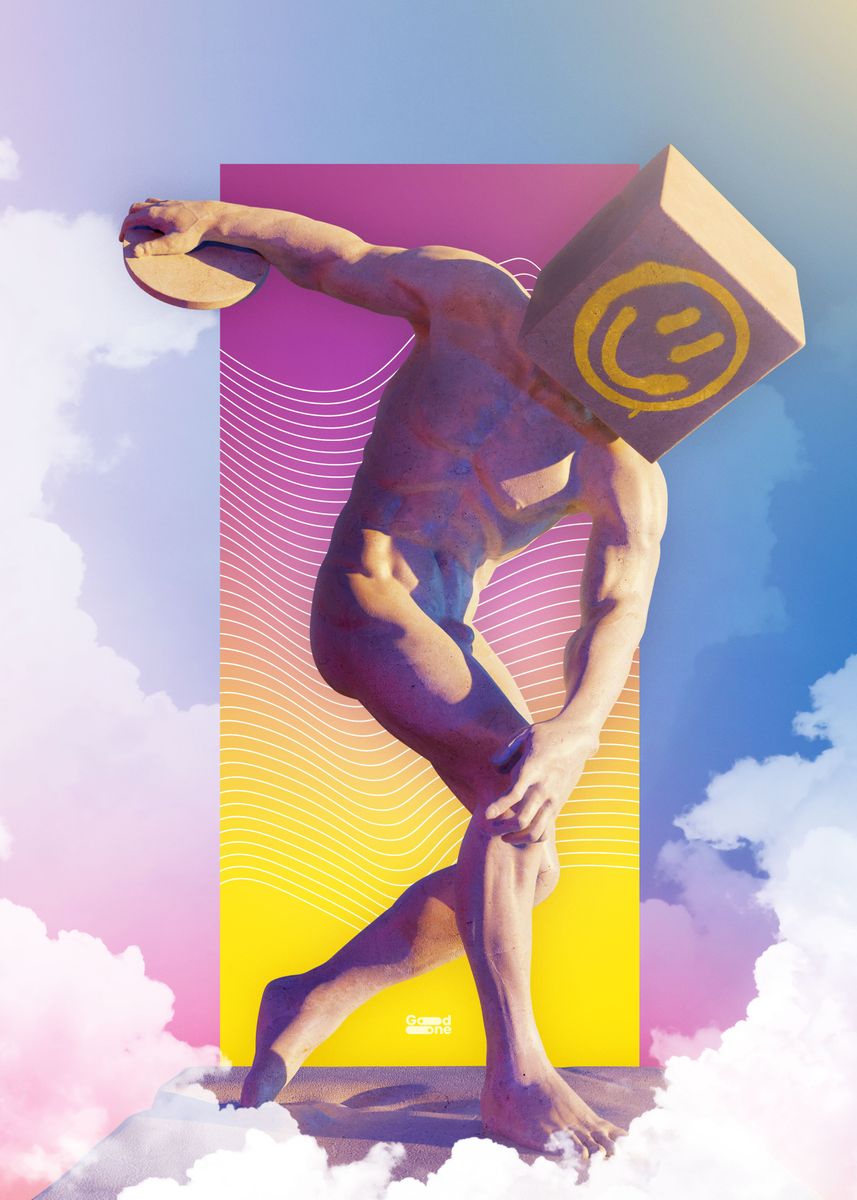 'Discobolus' Poster, picture, metal print, paint by goodone | Displate