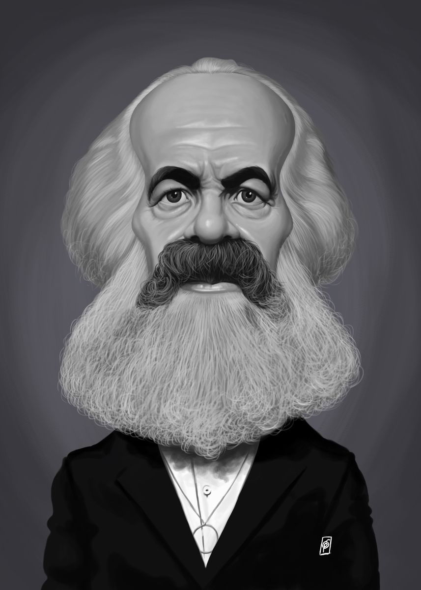'Karl Marx' Poster, picture, metal print, paint by rob art ...