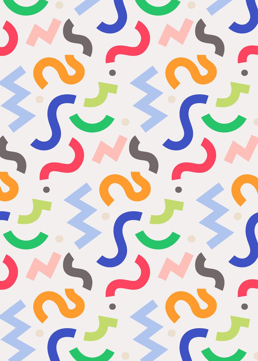 'Decorative Curly ' Poster, picture, metal print, paint by Jaminten ...