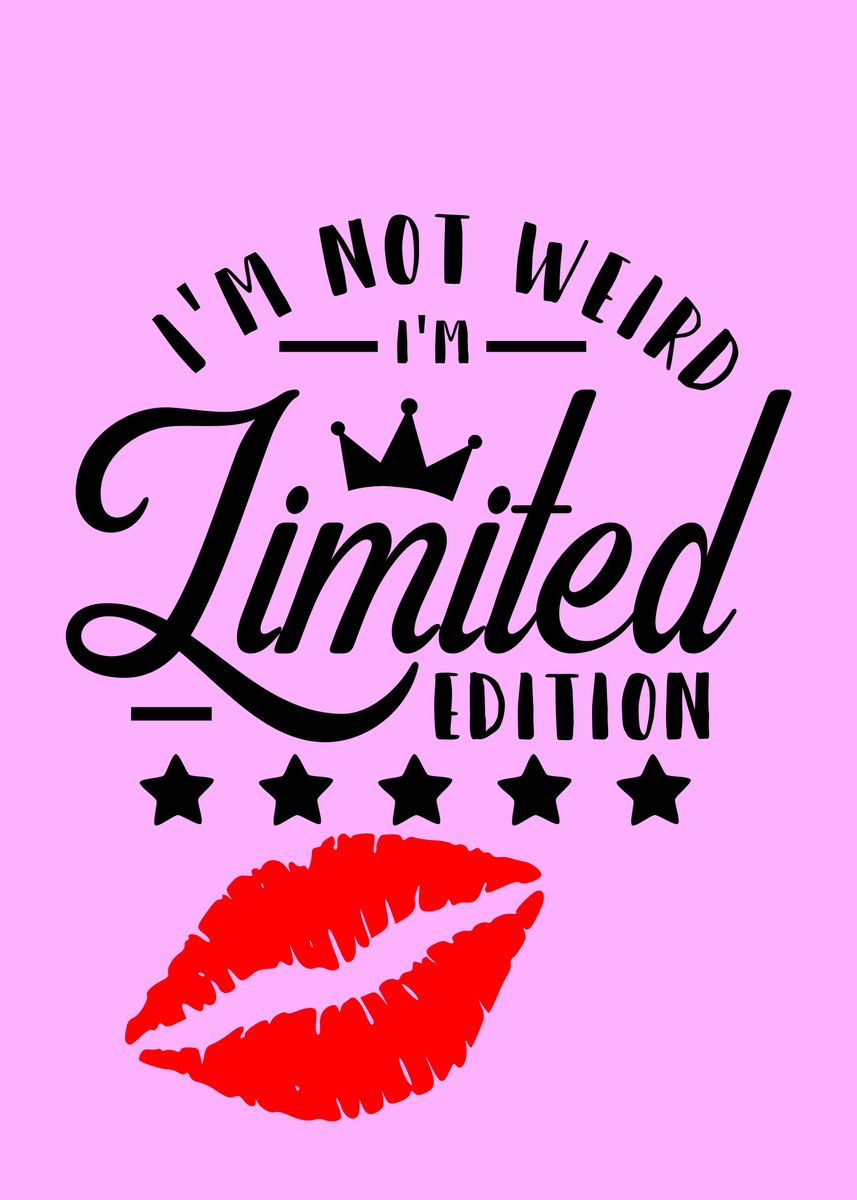 'LIMITED EDITION Pink' Poster by Atomic Chinook | Displate