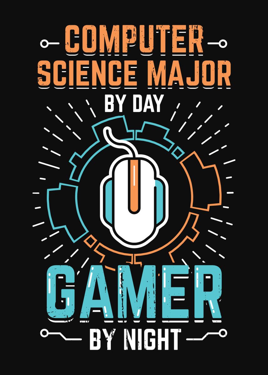 'Computer Science Gaming ' Poster, picture, metal print, paint by ...