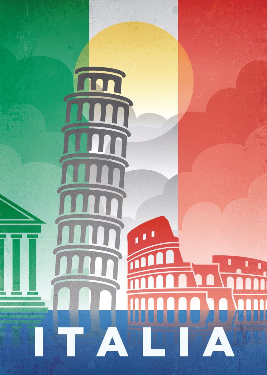 'Italy' Poster by Kunyah | Displate