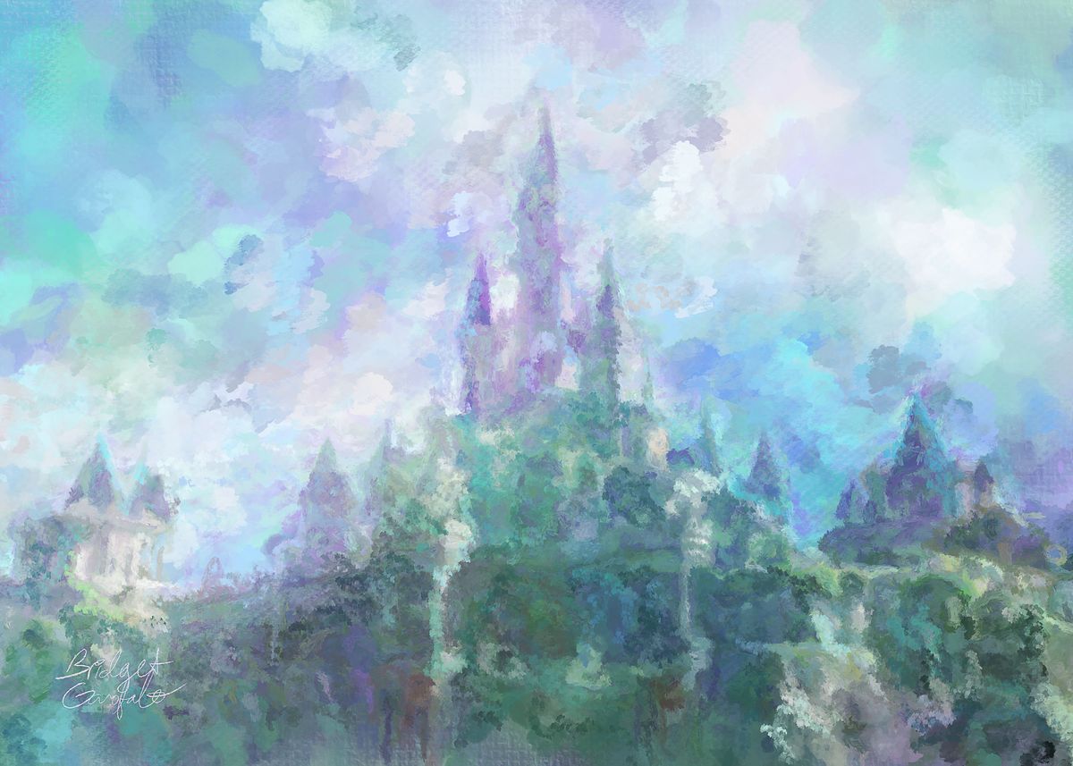 'Hyrule Castle Painting' Poster by BonBonBunny | Displate