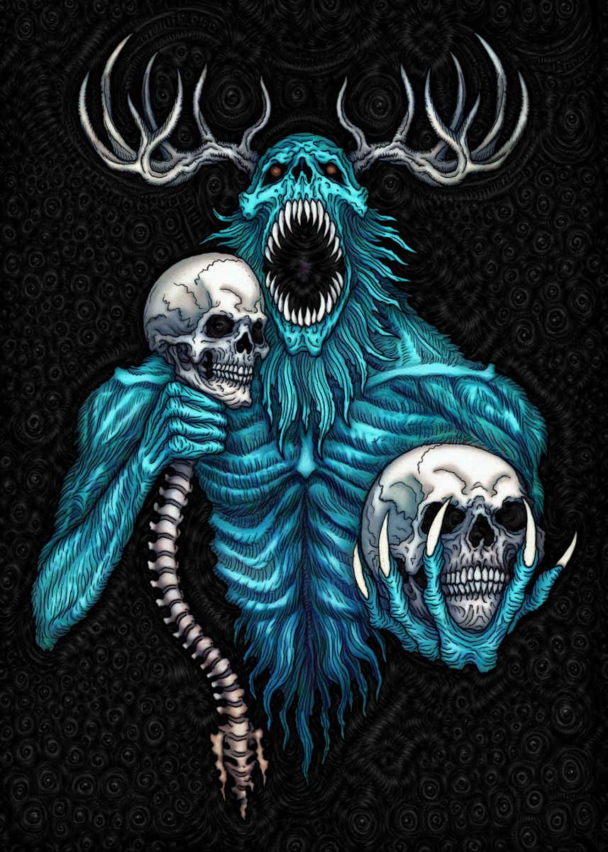'Ithaqua the WindWalker' Poster, picture, metal print, paint by ...