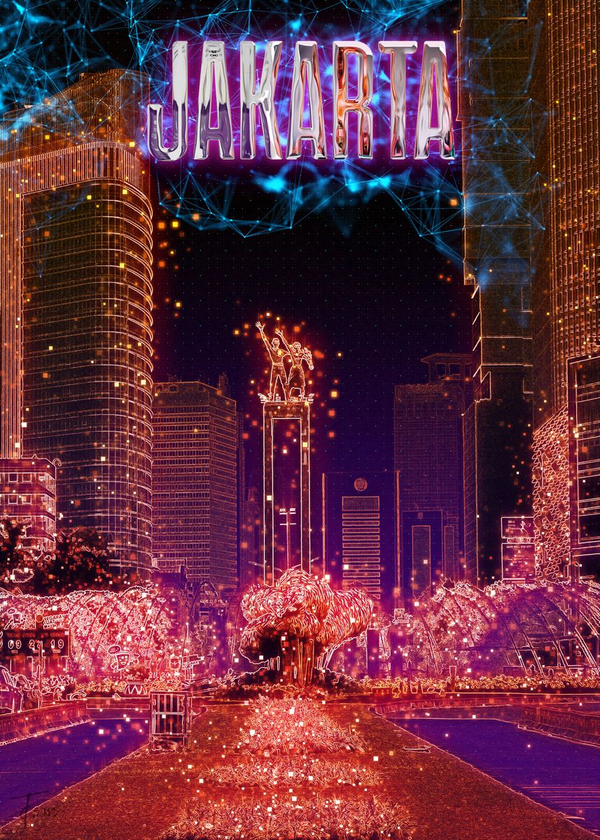 'Jakarta' Poster by Petra Rommelfanger | Displate