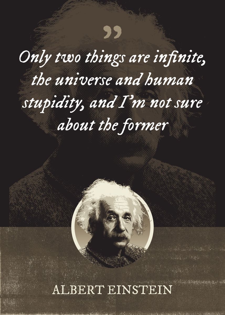 'Only two things are' Poster by Syahrasi | Displate