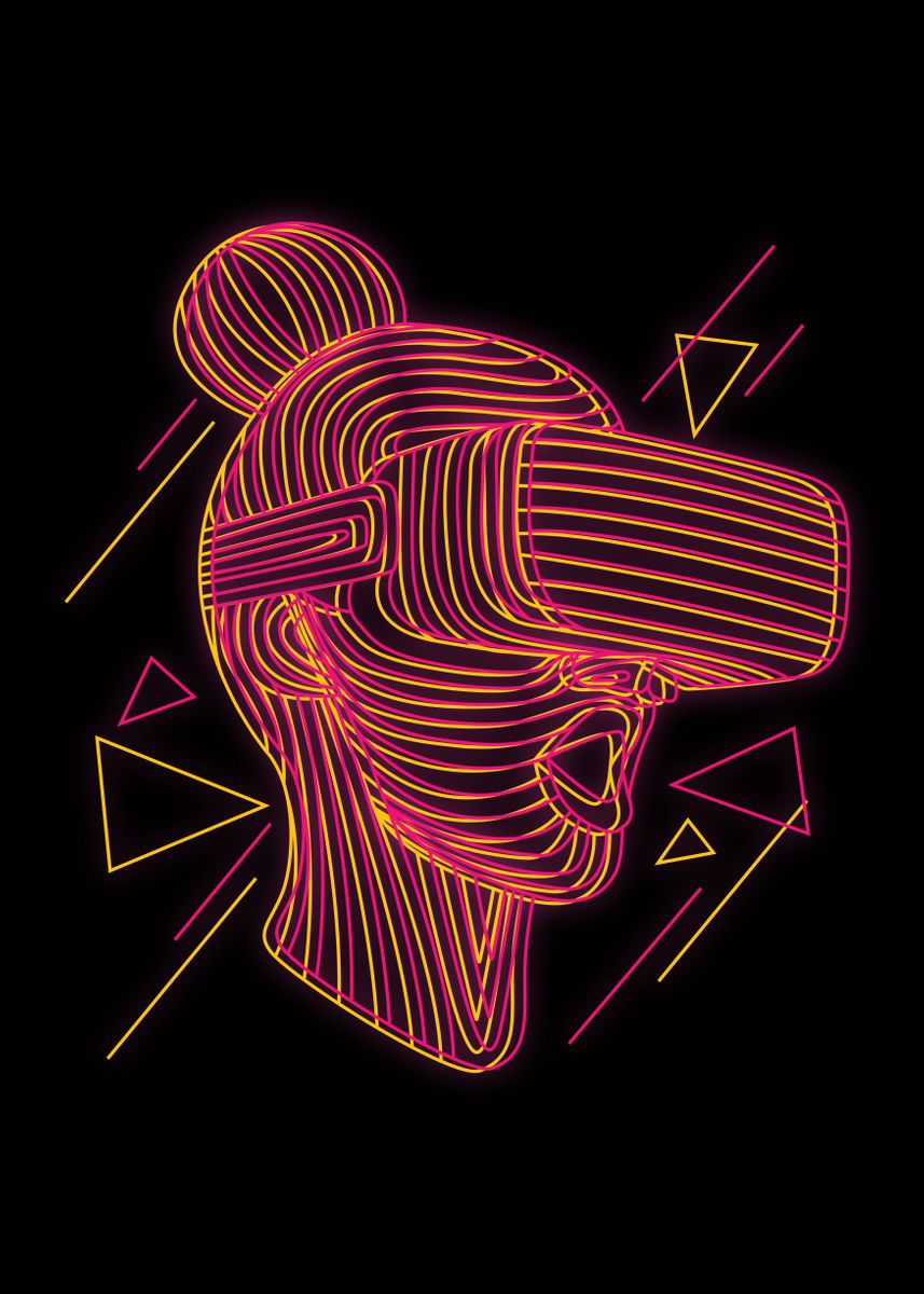 'VR Virtual Reality Glasses' Poster by Alley Field | Displate