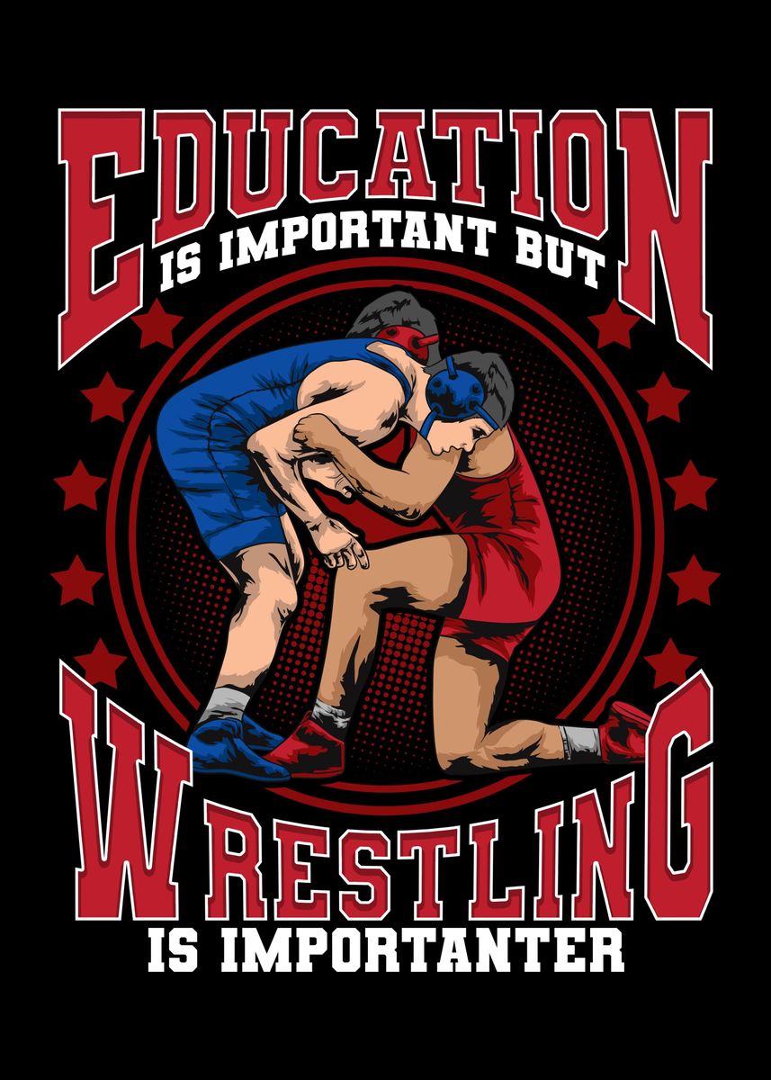 'Wrestling Wrestler Combat ' Poster, picture, metal print, paint by ...