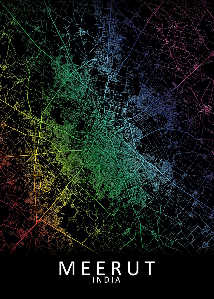 'Meerut Uttar Pradesh India' Poster, picture, metal print, paint by ...