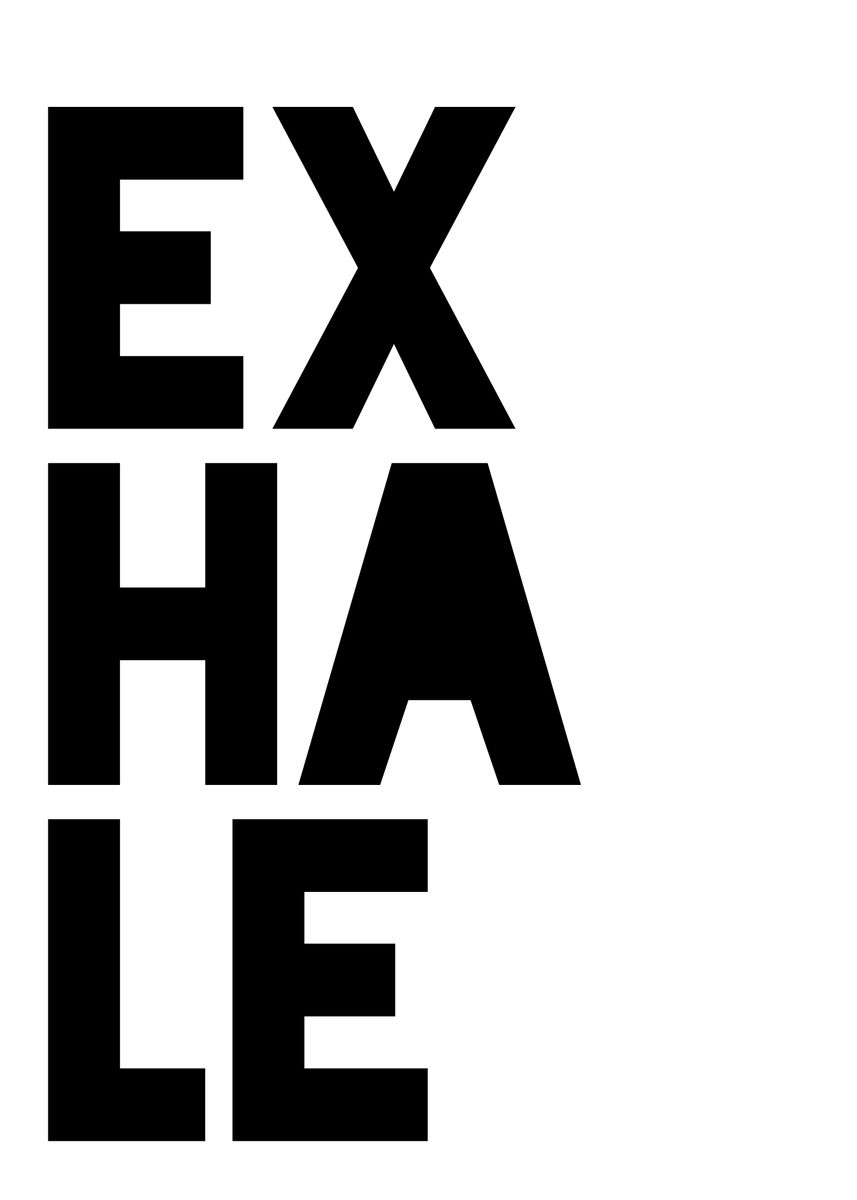 'Exhale' Poster by PrintsWithPersonality | Displate