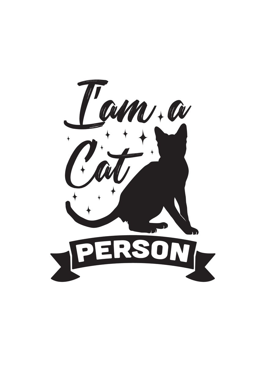'Person Cat' Poster, picture, metal print, paint by Beone Digital ...